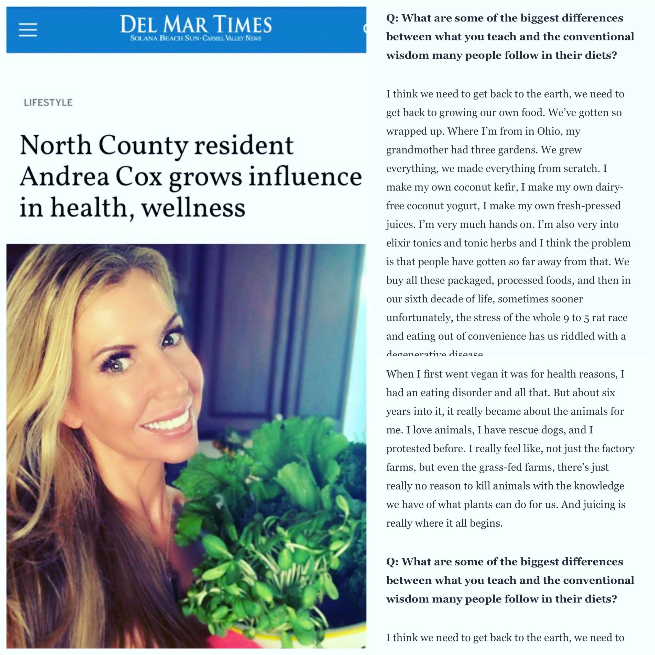 My Mission Was Shared – Andrea Cox